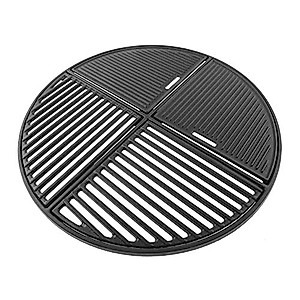 21.5” Cast Iron Grill Grate for Weber Original Kettle Premium 22" Charcoal Grill and Smokers, Replacement for Weber 22" Performer Premium Grill, Two types of cooking surfaces, Modular Fits 22" Grills