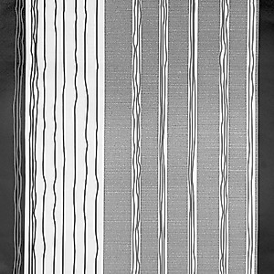 Yifely Black White Striped Furniture Paper Self-Adhesive Shelf Liner Countertop Sticker 17x118 Inches