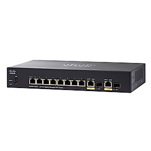 Cisco 10-Port Gigabit Managed SFP Switch (SG350-10SFP-K9-NA)