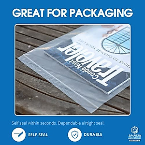Spartan Industrial - 4” X 6” (1000 Count) 2 Mil Clear Reclosable Zip Plastic Poly Bags with Resealable Lock Seal Zipper