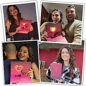 100 Greetings LIGHT & MUSIC Pop Up Happy Anniversary Card - Plays Song 'Just The Two of Us' - Happy Anniversary Cards for Husband - Wedding Anniversary Present for Wife - Gift for Her & Him