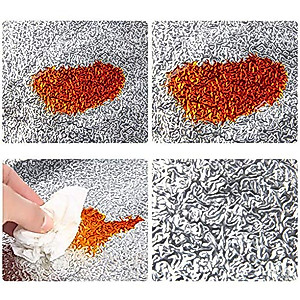 Gneric Kitchen Backsplash Aluminum Foil Wall Paper Oil-Proof Wall Sticker DIY Self-Adhesive for Stove Cabinet Countertop Drawer (40*100cm, 1Pc)