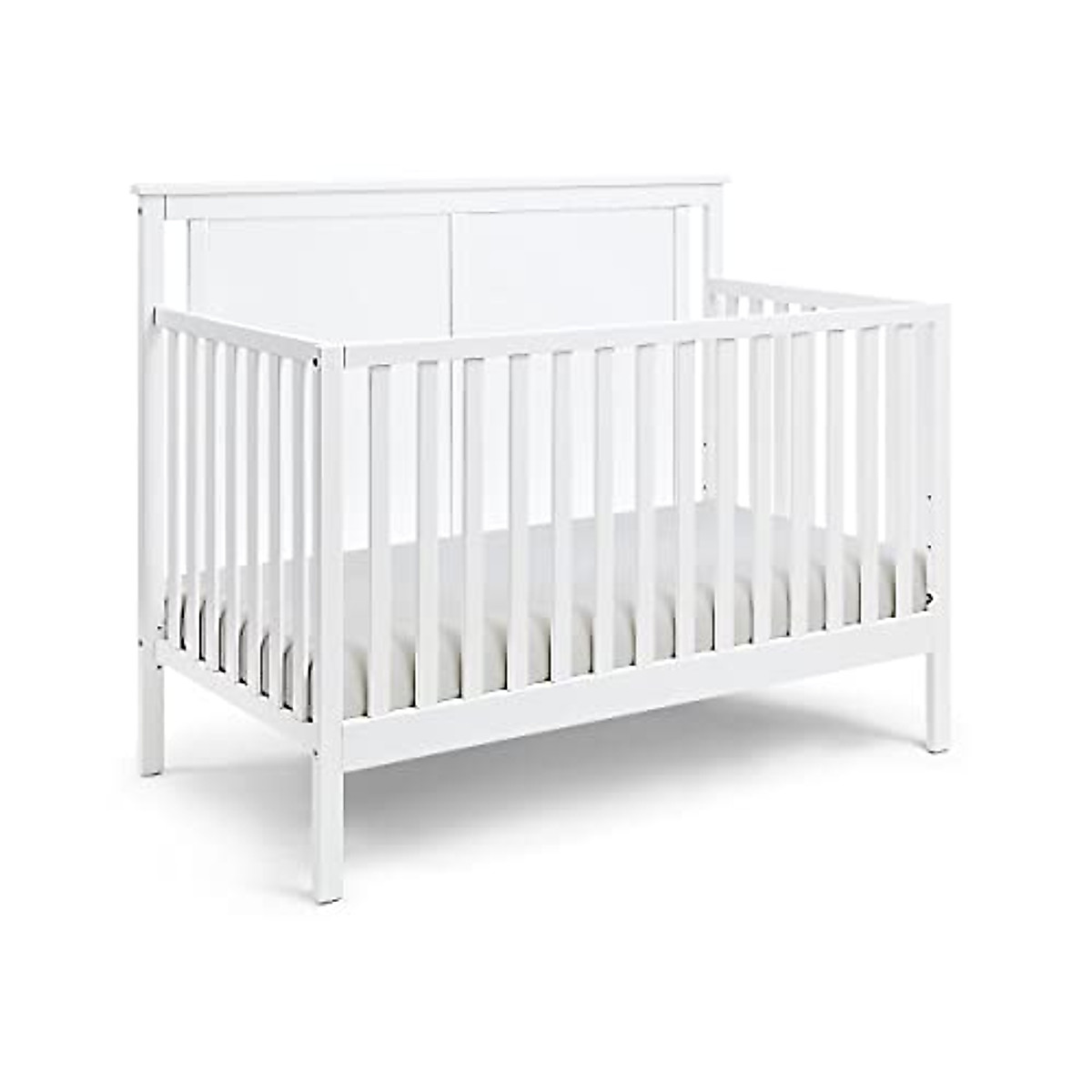 Suite Bebe Connelly 4 in 1 Convertible Crib in White with Rockport Gray Wood
