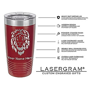 LaserGram 20oz Vacuum Insulated Tumbler Mug, Veterinarian, Personalized Engraving Included (Maroon)