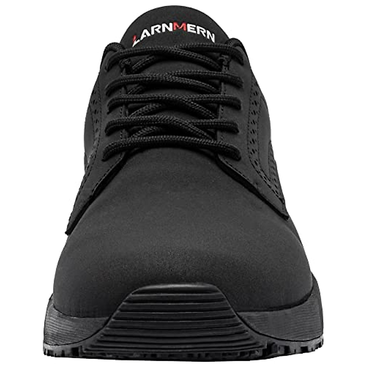 LARNMERN Non Slip Work Shoes for Men Kitchen Chef Slip Resistant Shoe Waterproof Food Service Restaurant Cooking Slip on Sneakers Walking and Casual Comfortable Working Footwear/Black/11