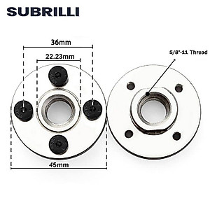 2 Pcs Flush Cut Adapter Flange 5/8"-11 Thread for Diamond Blades Quad Hole Mount Angle Grinder Accessories