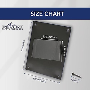 Bluestone Safety Under The Desk Holster| Bedside Holster| Wall Mounted Tactical Gun Holster| Under The Desk Pistol Gun Holder| Fits Nearly Any Handgun