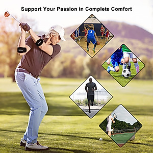 supregear Tennis Elbow Brace (2-Pack), Adjustable Elbow Support with Compression Gel Pad - Relieve Golf Elbow, Tendinitis and Joint Pain, Great for Tennis, Golf, Volleyball and Other Sports, Red