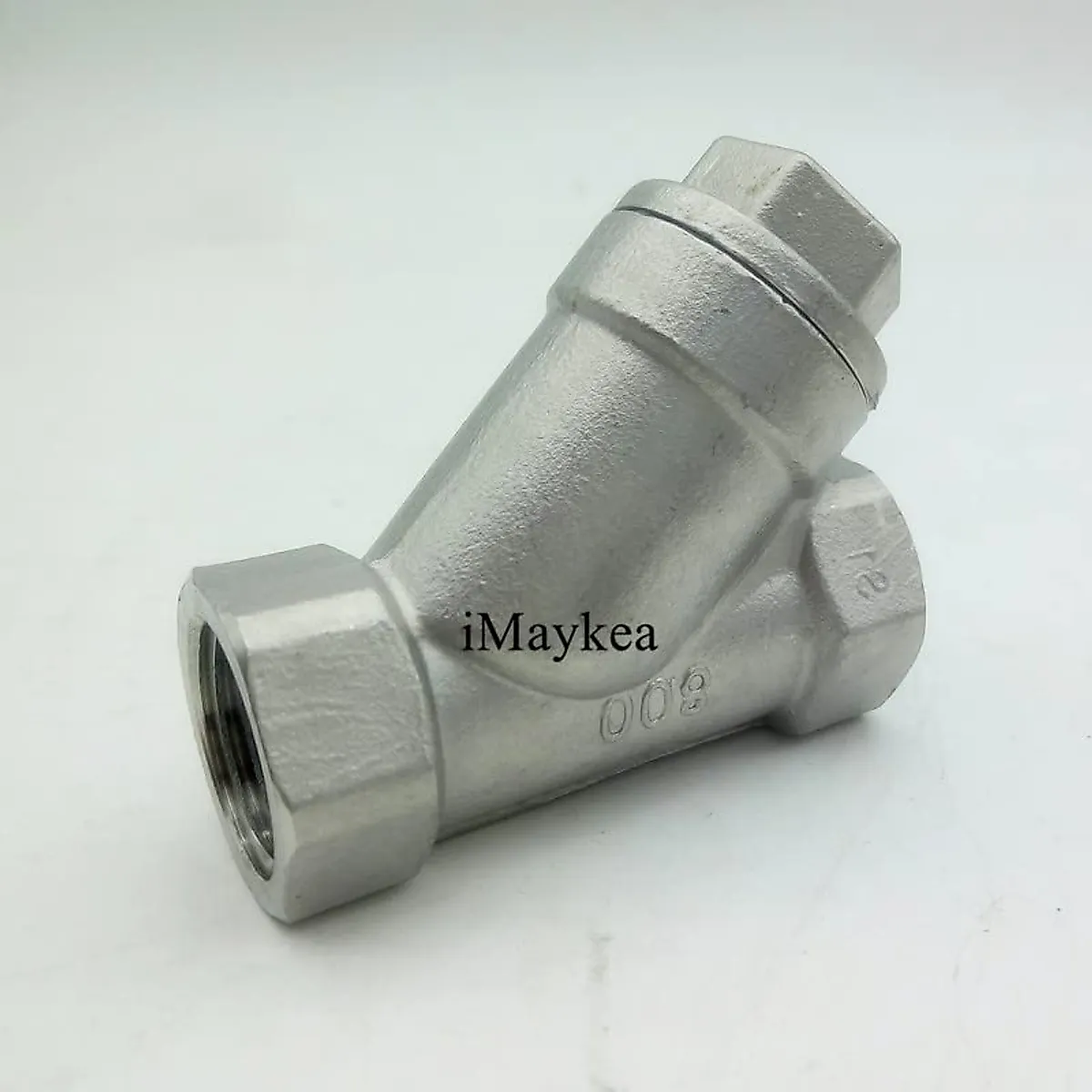 iMaykea 1/2" 3/4" 1" 1.5" 2" 3" BSP Female Thread Stainless Steel 304 Strainer Booster Pump Inline Y Filter 80 Mesh (1.5" DN40)