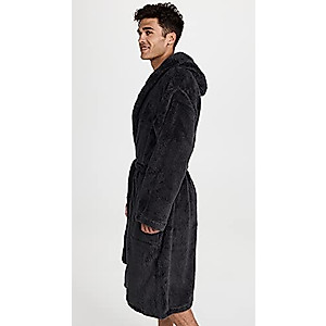 UGG Mens Beckett Bathrobe, Ink Black, Medium-Large US