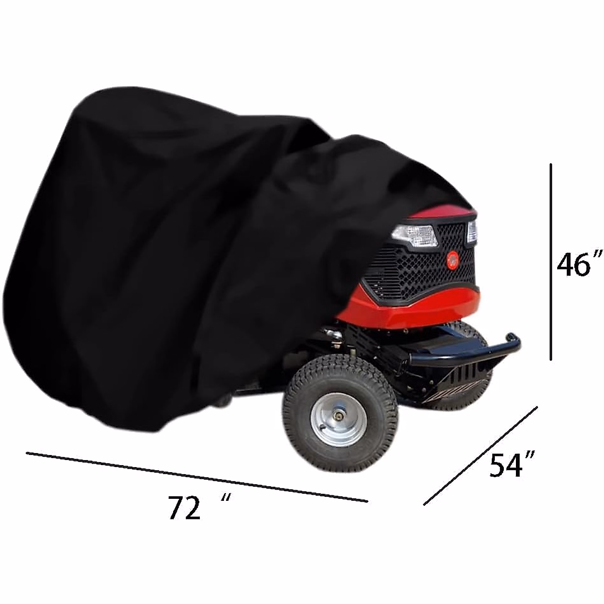 Amberr Lawn Mower Cover,Riding Lawn Mower Cover for Rider Garden Tractor.Outdoor Heavy Duty Protects Against Water, UV, Dust, Dirt, Wind.72 L x 54" W x 46" H (Heavy Duty)