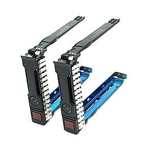 Lot of 2pcs 2.5" SFF SAS SATA SSD Hard Drive Carrier Tray Caddy 651687-001 651699-001 Compatible for Proliant ML310 ML350 DL360p DL380P DL160 DL120 SL230S Gen8 G8 Gen9 G9 Server Serie by Bthebkrs