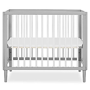 Dream On Me Lucas Mini Modern Crib with Rounded Spindles