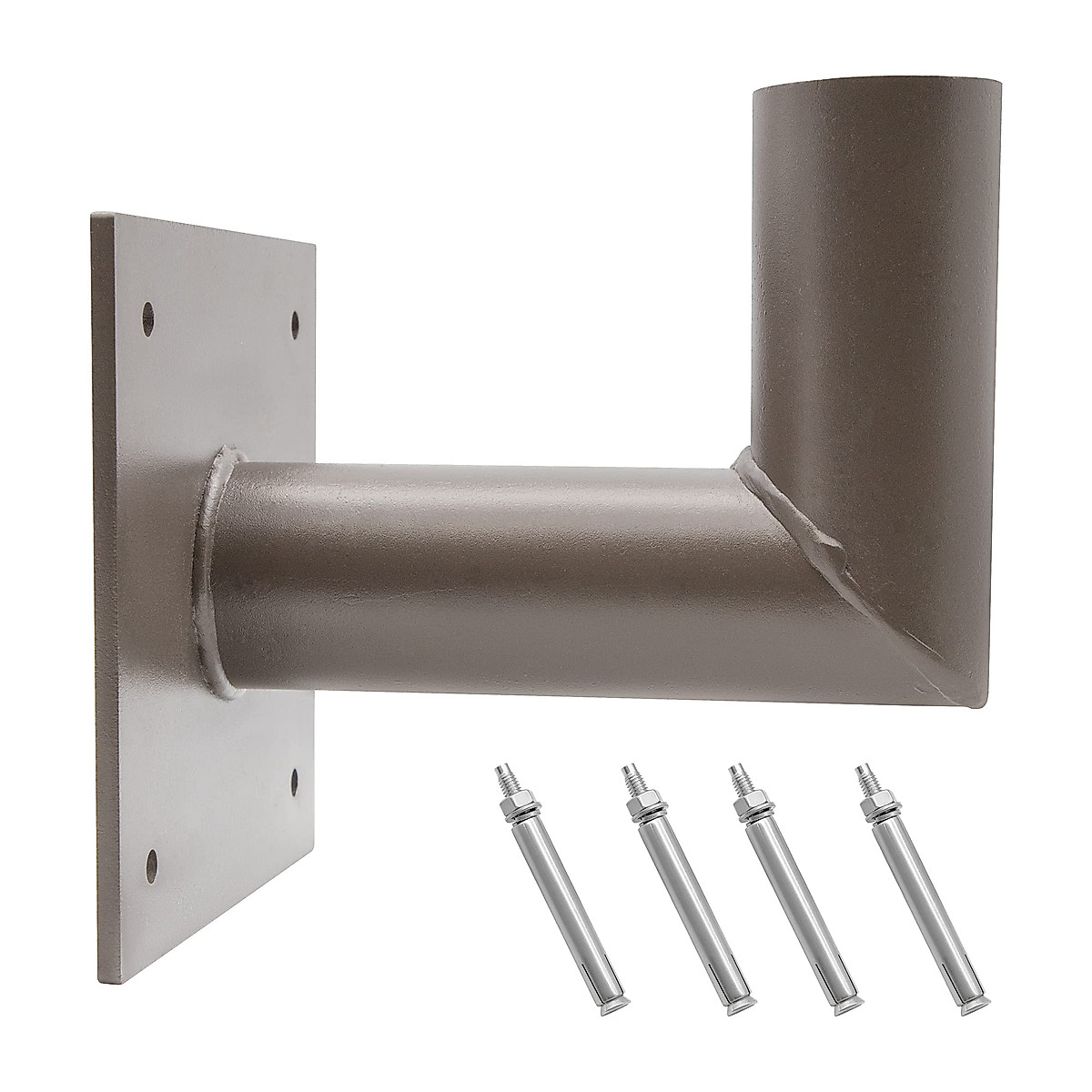 Wall Mount Bracket Accessories 90 Degree, Tenon Adapter for Wall Bracket with Slip Fitter Mount(2 3/8inch)