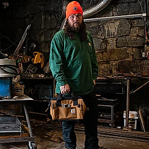 Carhartt Midweight, Durable Water-Resistant, Tool Storage Bag, Brown, Medium (13-Inch)