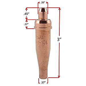 Heavy Duty Oxy-Fuel Torch Replacement for Victor with Check Valves + Cutting Tip + Welding Tip + Heating Tip (Acetylene)