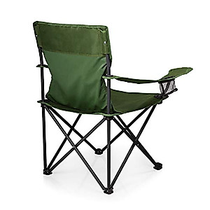 PTZ Camp Chair - Picnic Chair - Beach Chair with Carrying Bag, (Khaki Green)