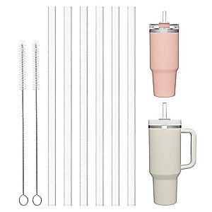 6-Pack Replacement Straw for Stanley Cup Adventure Travel Tumbler 40 oz 30 oz 20 oz Quencher, Accessories Straws for Stanley 40 oz Tumbler with Handle