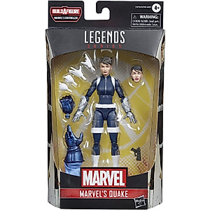 Marvel Legends Series Quake Secret Warriors Comics Action Figure 6-inch Collectible Toy, 5 Accessories, 2 Build-A-Figure Parts