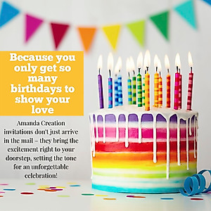 Fiesta Mexican Themed Party Invitations for Birthday Celebration, Retirement, or Cinco De Mayo, 20 5x7 Fill In Cards with Twenty White Envelopes by AmandaCreation