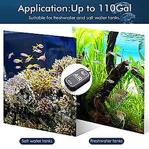 AQQA Aquarium Air Pump Ultra Quiet Fish Tank Air Pump with Air Tube Air Bubbler Stone Check Valve Accessories for Up to 110 Gallon Tank