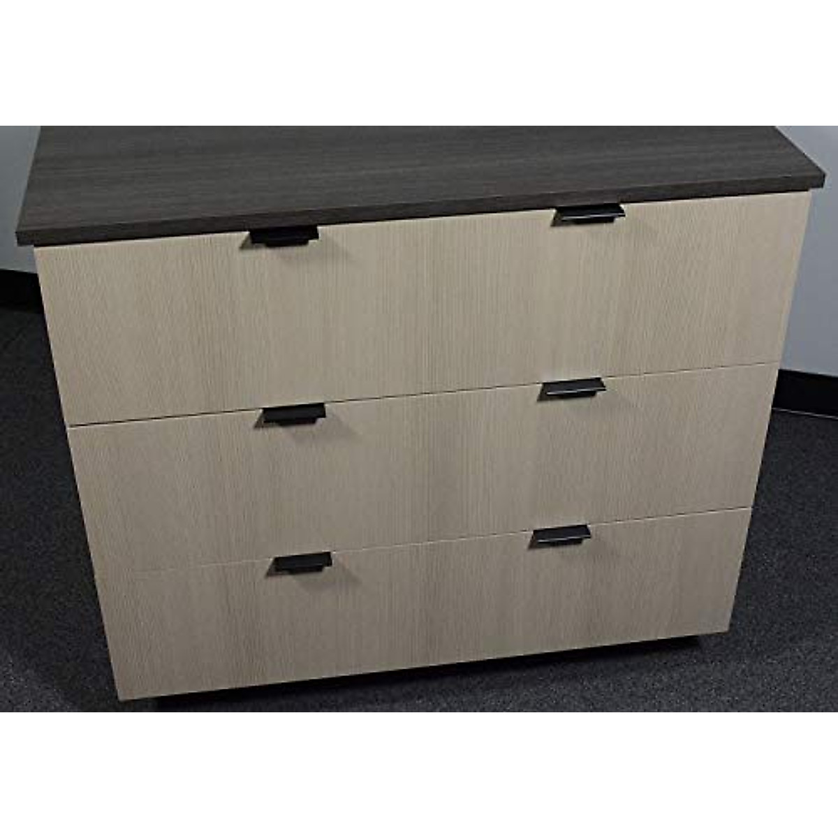 #3306-3 in. CKP Brand Back Mount Finger Edge Pull, Matte Black - 10 Pack