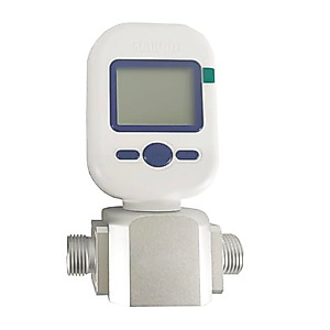 BHYIQI Gas Mass Flow Tester Mass Air Flowmeter with Range 0 to 250L/Min Precision 士2.0+0.5FS% LCD Display 12 mm Tube Diameter