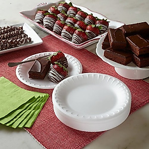 Hefty Everyday Foam Plates (White, Soak Proof, 9", 50 Count, Pack of 8)