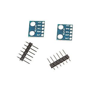 NOYITO MCP4725 Digital to Analog Conversion DAC Module IIC Interface Digital Analog Conversion 12-Bit 2.7V to 5.5V Power Supply (Pack of 2)