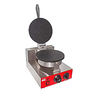 ALDKitchen Waffle Cone Maker | Commercial Waffle Roll Maker | Nonstick Covering | Stainless Steel | 1.2kW | 110V