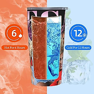 LAZHANG Megan Music Moroney Stainless Steel Insulated Car Sippy Cup With Lid Travel Mug for Cold Hot 20 oz