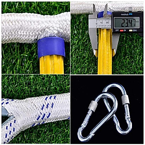 Fire Escape Rope Ladder for 2-12 Story-Fast to Deploy Reusable -Load Weight Capacity up to 900lbs-Evacuation Ladder for Cruise Ship,High Building (Size : 25m(82'))