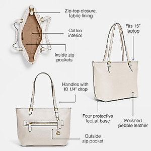 Coach Polished Pebble Leather Taylor Tote