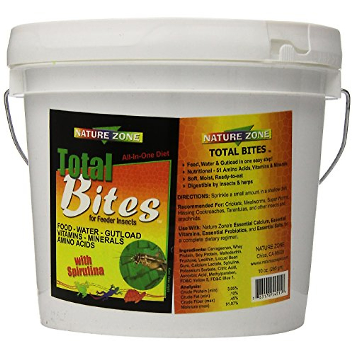 Nature Zone SNZ54513 Cricket Total Bites Soft Moist Food, 1-Gallon