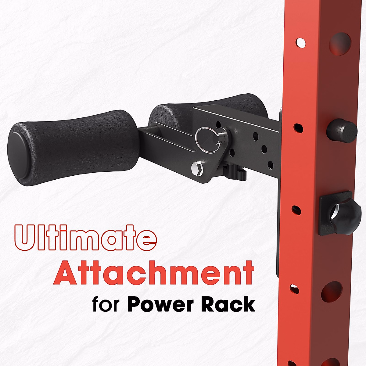 Mikolo Leg Hold Down Attachment for 2'' x2'',2''x 2.75'', 3'' x 3'' Power Cage and Smith Machine, Leg Extension Attachment