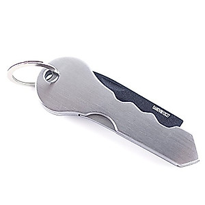TROIKA Silver Tone Box Opener Keyring