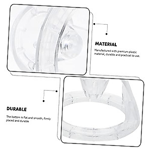 JECOMPRIS 2pcs Pen Base 3D Print Pen 3D Pen Organizer 3D Printing Pen Rack Printing Pen Storage Bracket Pencil Display Stand 3D Pen Accessories 3D Printing Brush Base Transparent Plastic