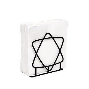 LEVIMETREE Napkin Holder, Christmas Napkin Holder for Kitchen Table, Holder Tissue Dispenser, Tabletop Paper Napkin Holder Stand for Home Kitchen Restaurant Christmas Party, Christmas Gift, Black