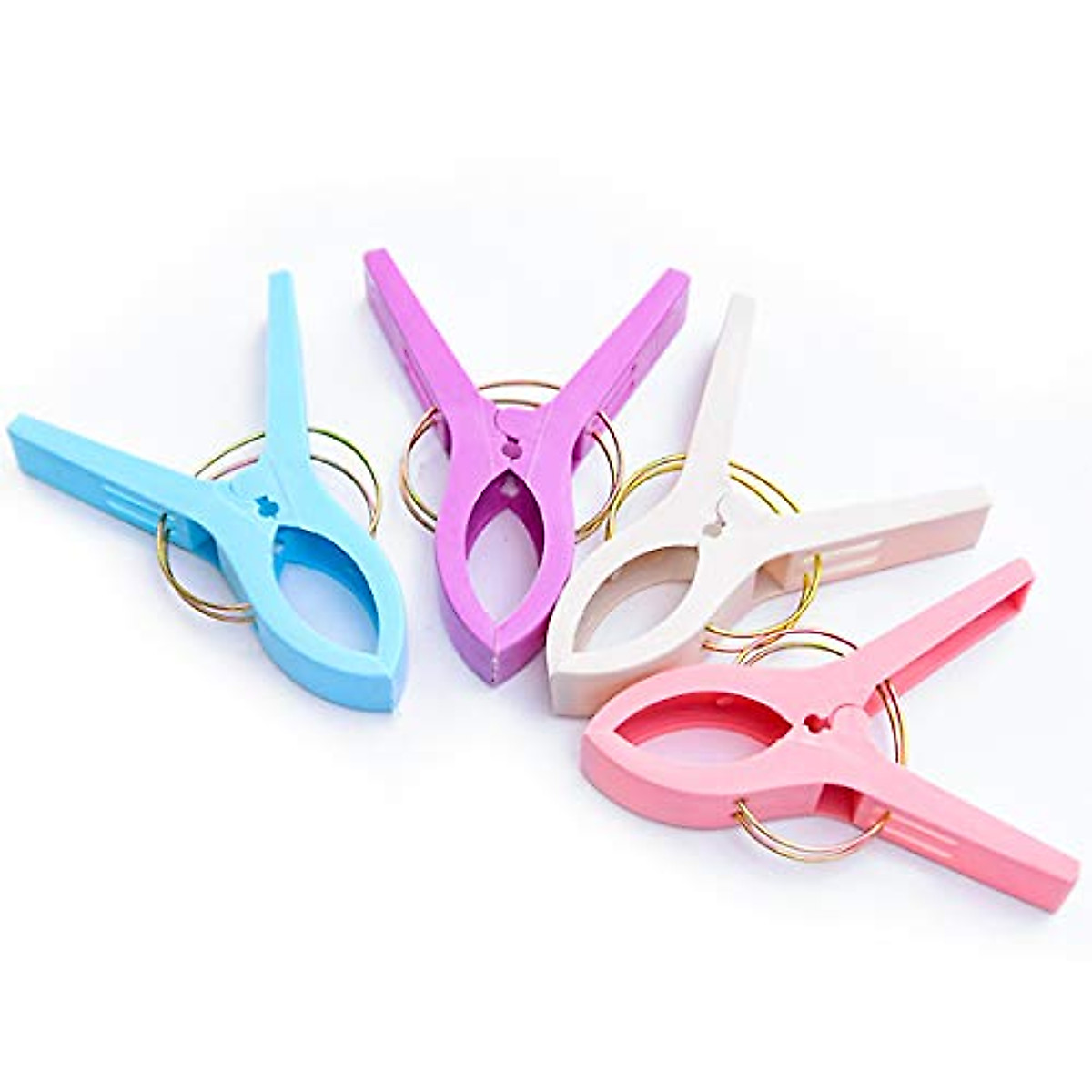 Jumbo Plastic Beach Towel Clips 4 Pack for Keeping Beach Towels Sheets Quilts Clothes for Beach Pool Chair Keep Your Towel from Blowing