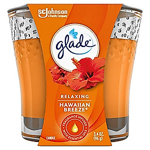 Glade Candle Jar, Air Freshener, Hawaiian Breeze, 3.4 Oz