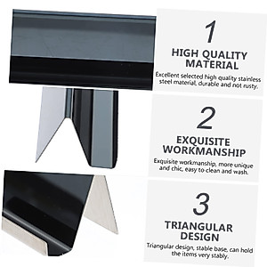 LALAFINA card protector Storage Professional PU Leather case Card package Office Supplies Mobile phone holder Metal ID Organizer Wallet business card Stainless steel