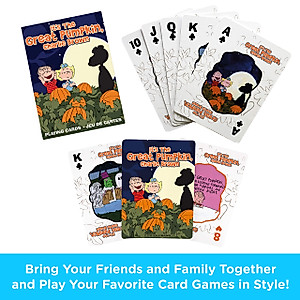 AQUARIUS Peanuts Great Pumpkin Playing Cards - Peanuts Themed Deck of Cards for Your Favorite Card Games - Officially Licensed Peanuts Merchandise & Collectibles