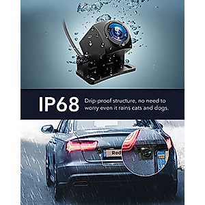 REDTIGER Original Rear Camera for Dash Cam, Suitable for F7N, 1080P Waterproof Backup Camera with Cable