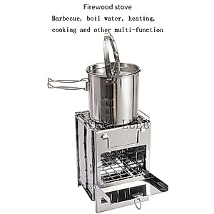 VENS LUEE Notebook Charcoal BBQ Grill Multifunctional Barbecue Camping Stove Tabletop Smoker Folding For Picnic, Camping, Hiking, Traveling, Outdoor Indoor (Style 4)