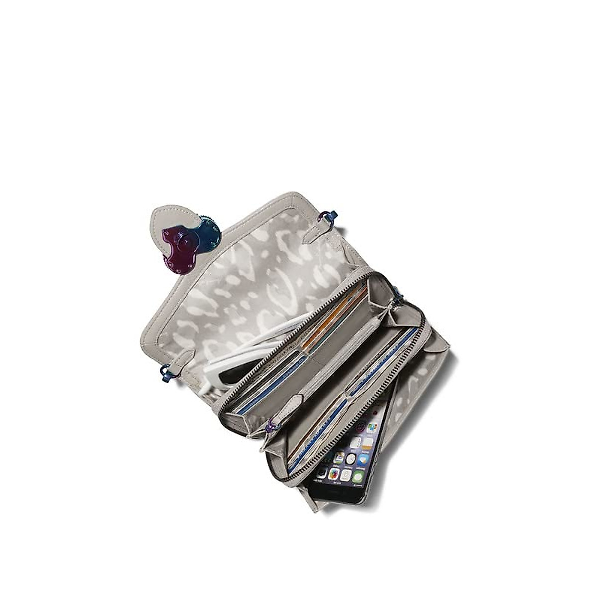 Aimee Kestenberg - Lovers Lane Wallet On A Chain - Highly Functional & Superbly Fashionable - Elephant Grey