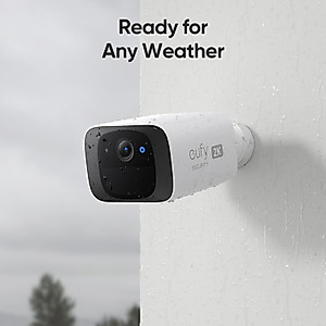 eufy Security SoloCam C210, Wireless Outdoor Camera, 2K Resolution, No Monthly Fee, Wireless, 2.4 GHz Wi-Fi, HomeBase 3 Compatible