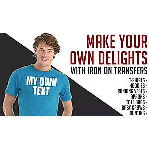 Fanbay 78 Pieces 2 Inch Iron On Letters A to Z Heat Transfer Letters Paper for Sport Jersyes T Shirts Team Name(Black)