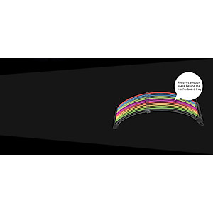 Lian Li Strimer RGB PSU Cable black, 24 Pin Strimmer