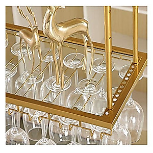 WXXGY Wine Glass Holder Household Wine Glass Holder Hanging Wine Glass Holder Display Stand Wine Rack Hanging Goblet Holder/a/80X35Cm