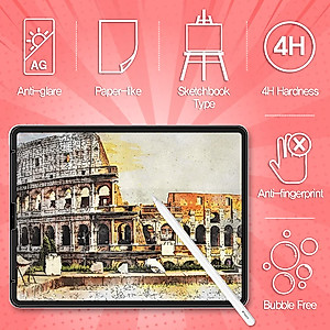 HealingShieldKorea Screen Protector for XP PEN Artist 12 Pro, Healing Shield Light Anti Glare Paper Texture Feeling Matte Film for XP